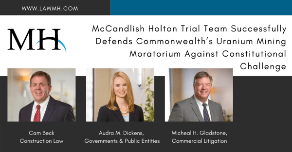 McCandlish Holton Trial Team Successfully Defends Commonwealth’s ...