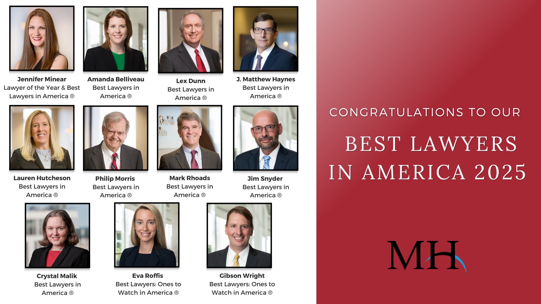 Best Lawyers in America ® 2025 Recognizes 11 McCandlish Holton Attorneys